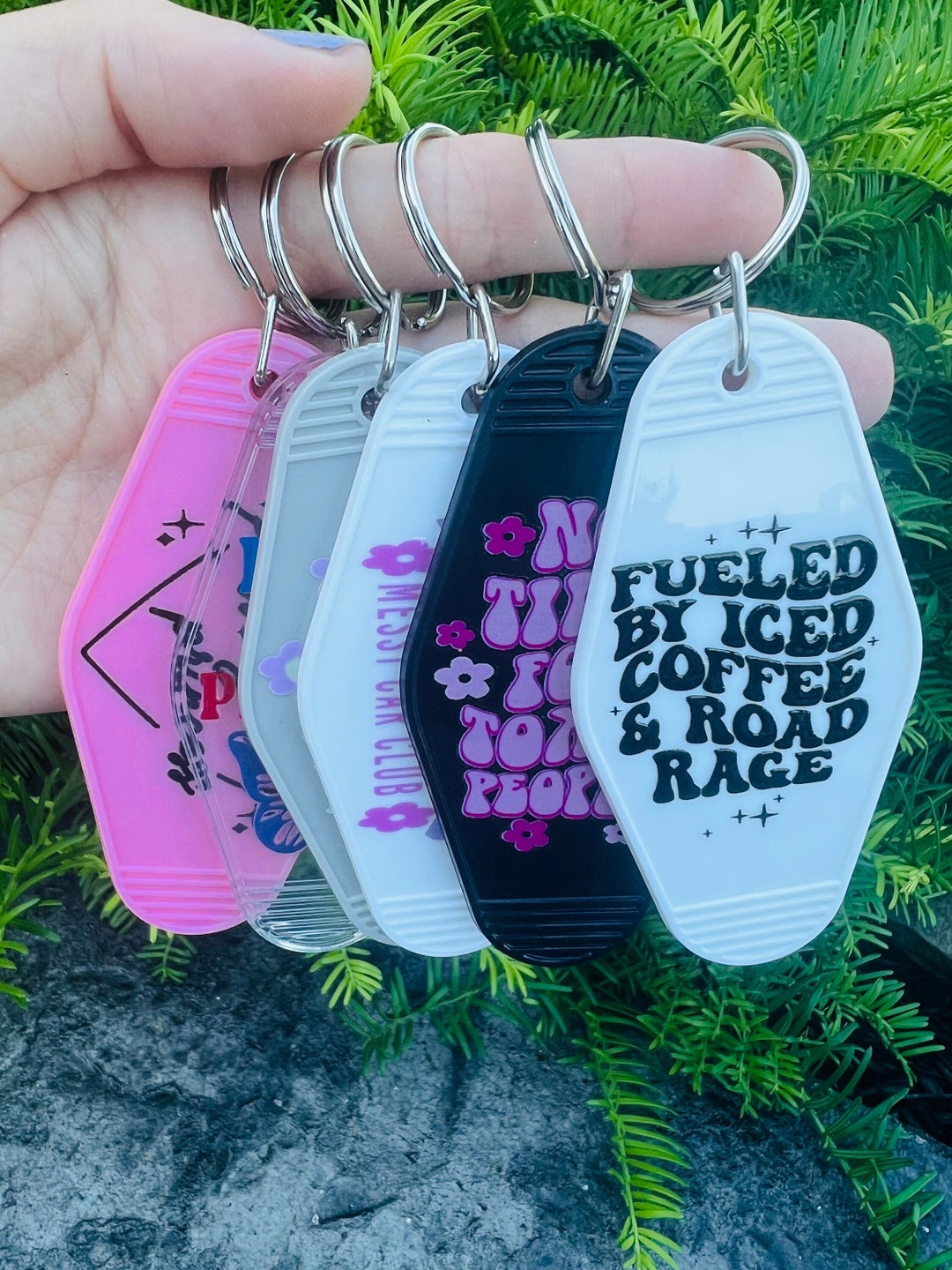 UV DTF Motel Keychain Wraps, Keychain Wraps, Retro Keychain Wraps ...