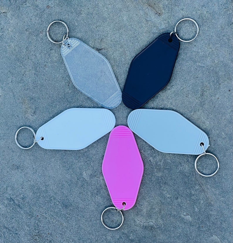 Blank Hotel Keychains, Blank Retro Keychains, Motel Keychains ...