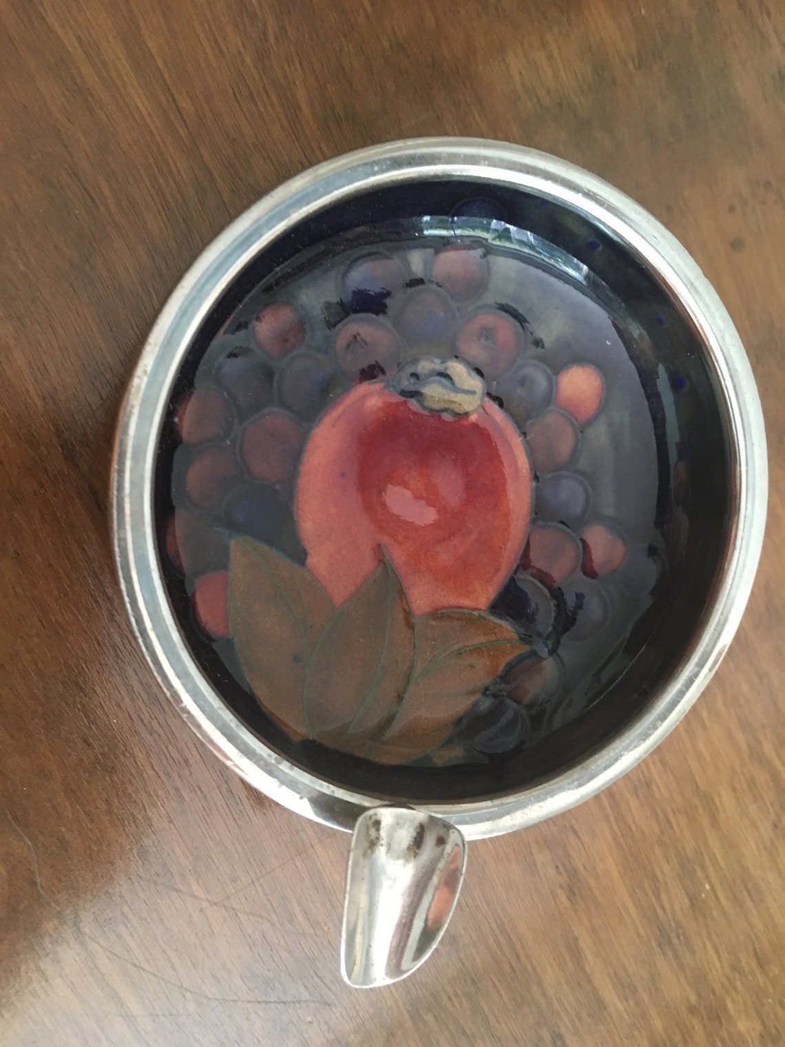 Vintage Pottery Moorcroft Plate England, Spring Flower Pin Dish, Small ...