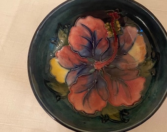 Vintage Pottery Moorcroft Plate England, Spring Flower Pin Dish, Small ...