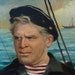 Vintage Portrait Painting Sailor, Oil on Canvas Framed, Mid Century ...