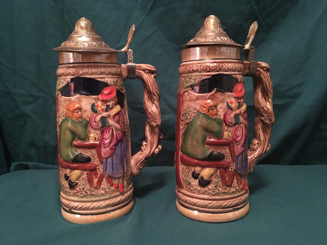 Pair Vintage Large German Beer Stein, Made in Germany, Beer Stein - Etsy