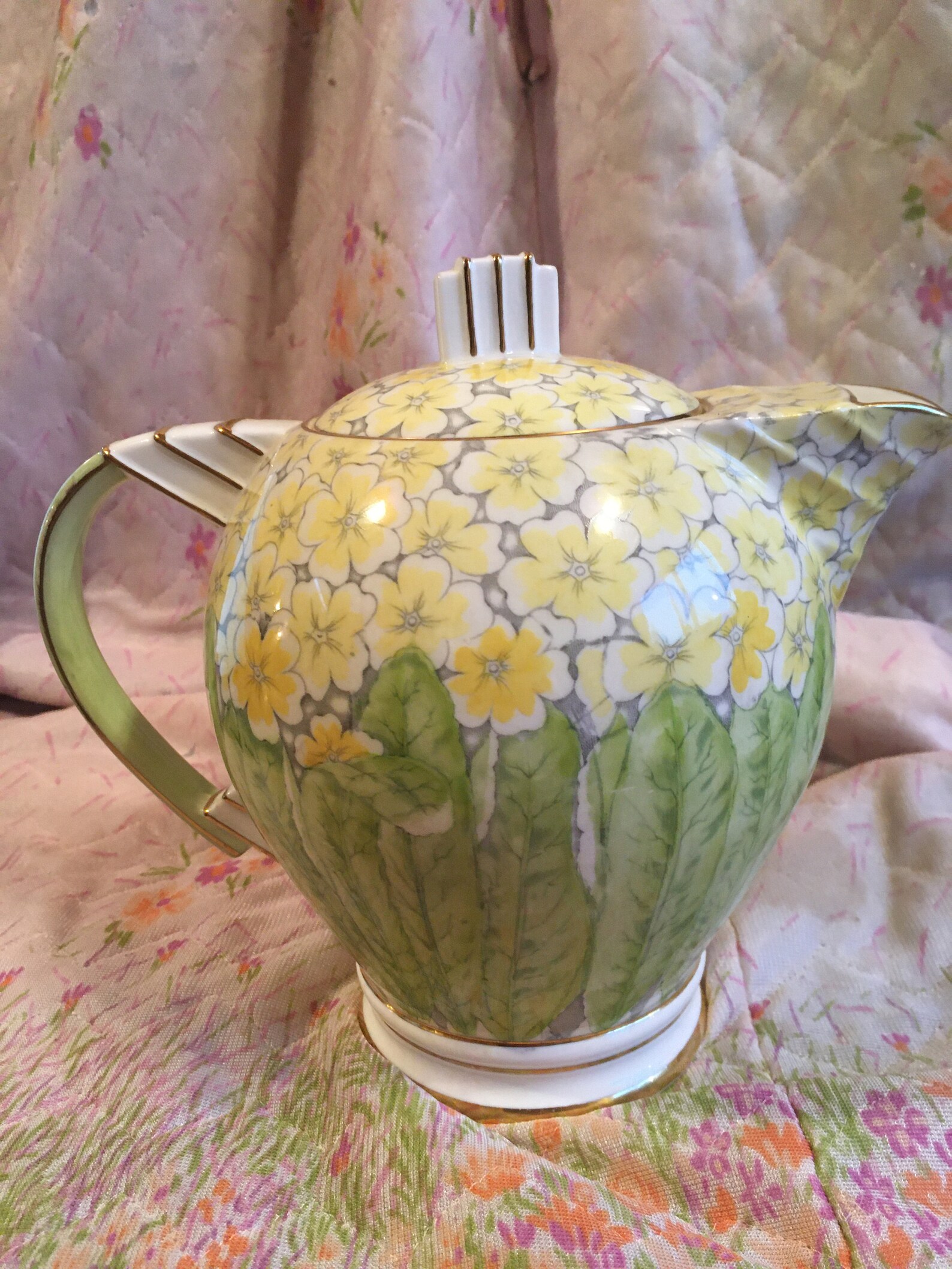 PARAGON Green Yellow Tea Set Set 40 Pieces, English China Collectables ...