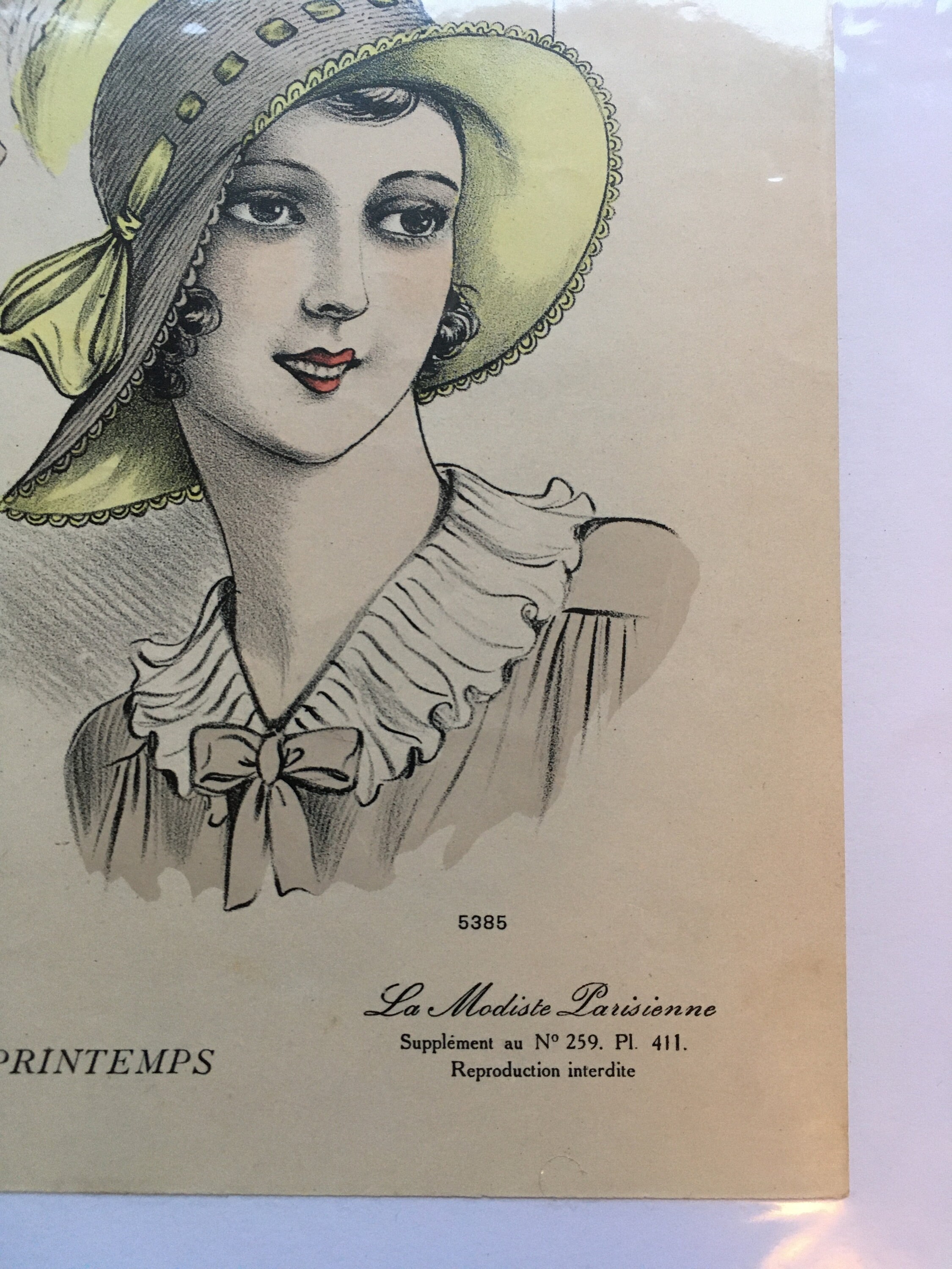 La Modiste Parisienne Vintage French Wall Art Collectable - Etsy