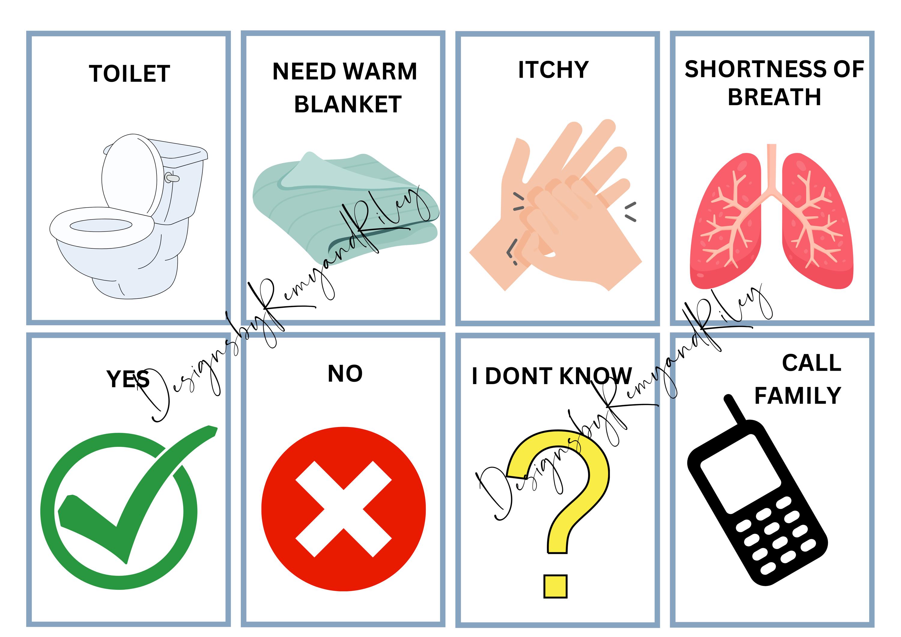 Printable Digital Download PEC Communication Board Cards for Nonverbal ...