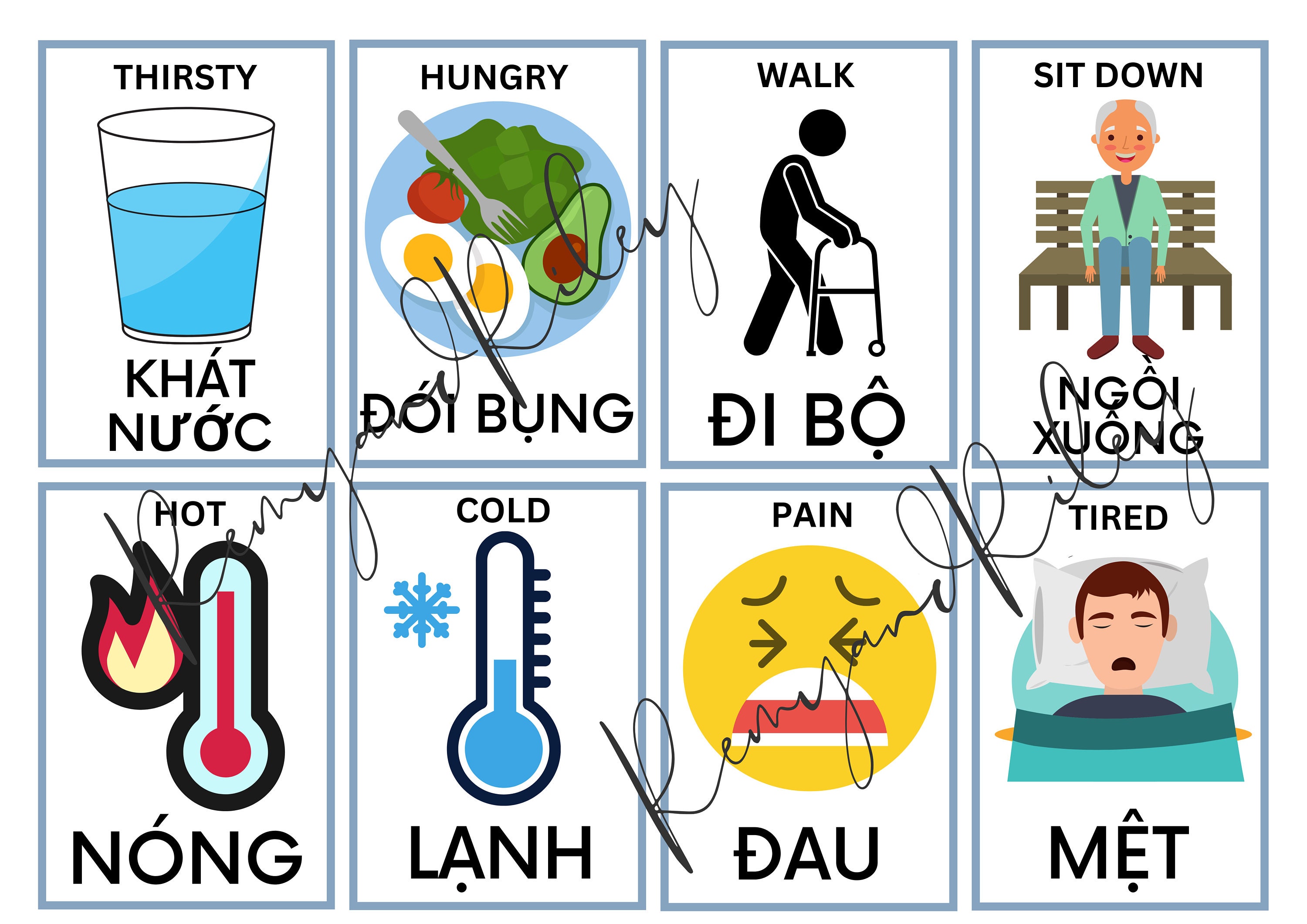 Printable Digital Download PEC Communication Board Cards for Nonverbal ...