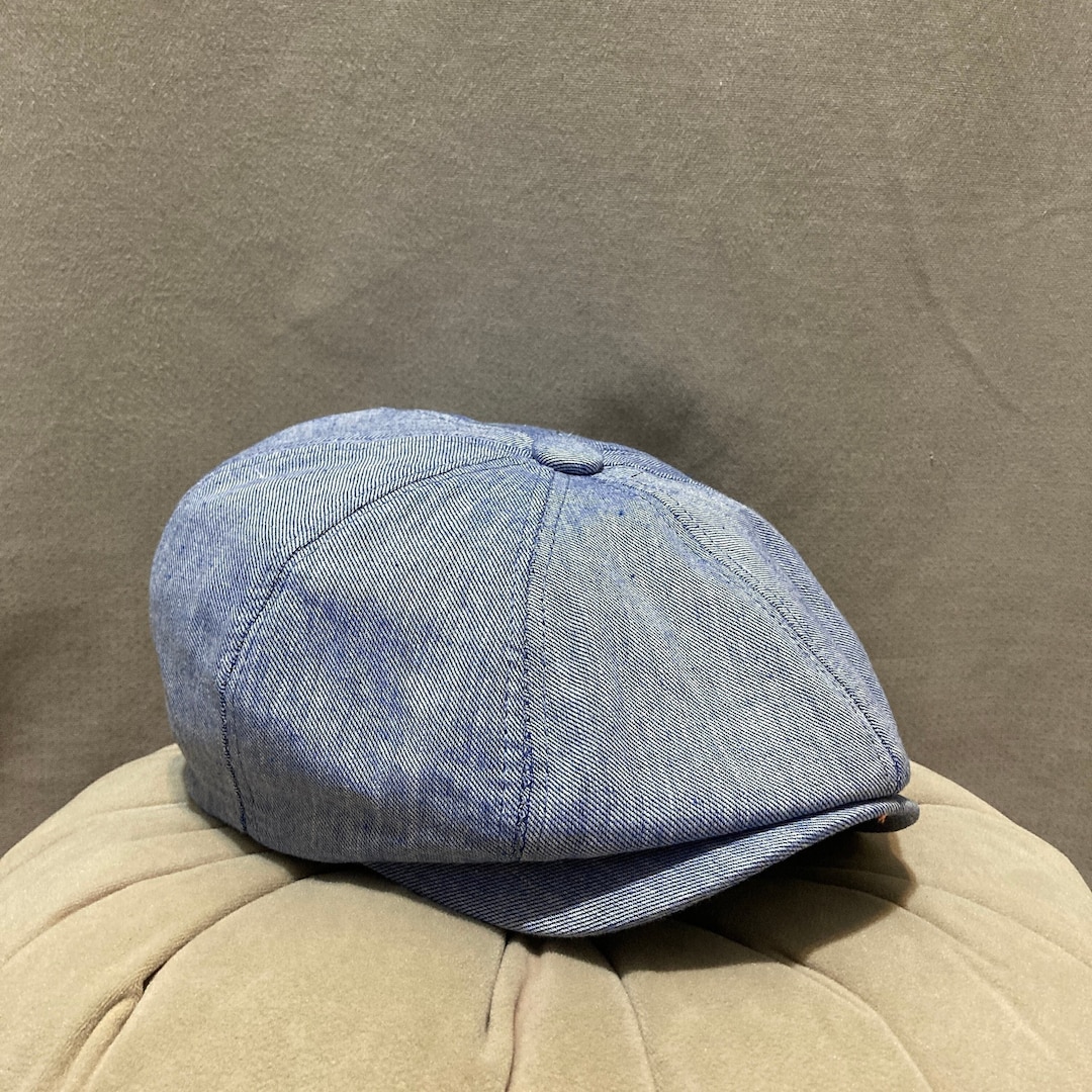 Light Blue Summer Newsboy Cap for Women and Men – Breathable 8 Panel ...