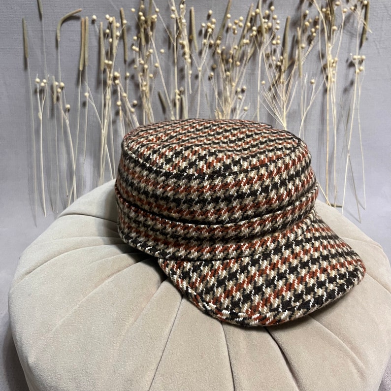 Crowbar Pattern Cadet Cap, Beige Army Style Hat, Unisex Military Cap ...