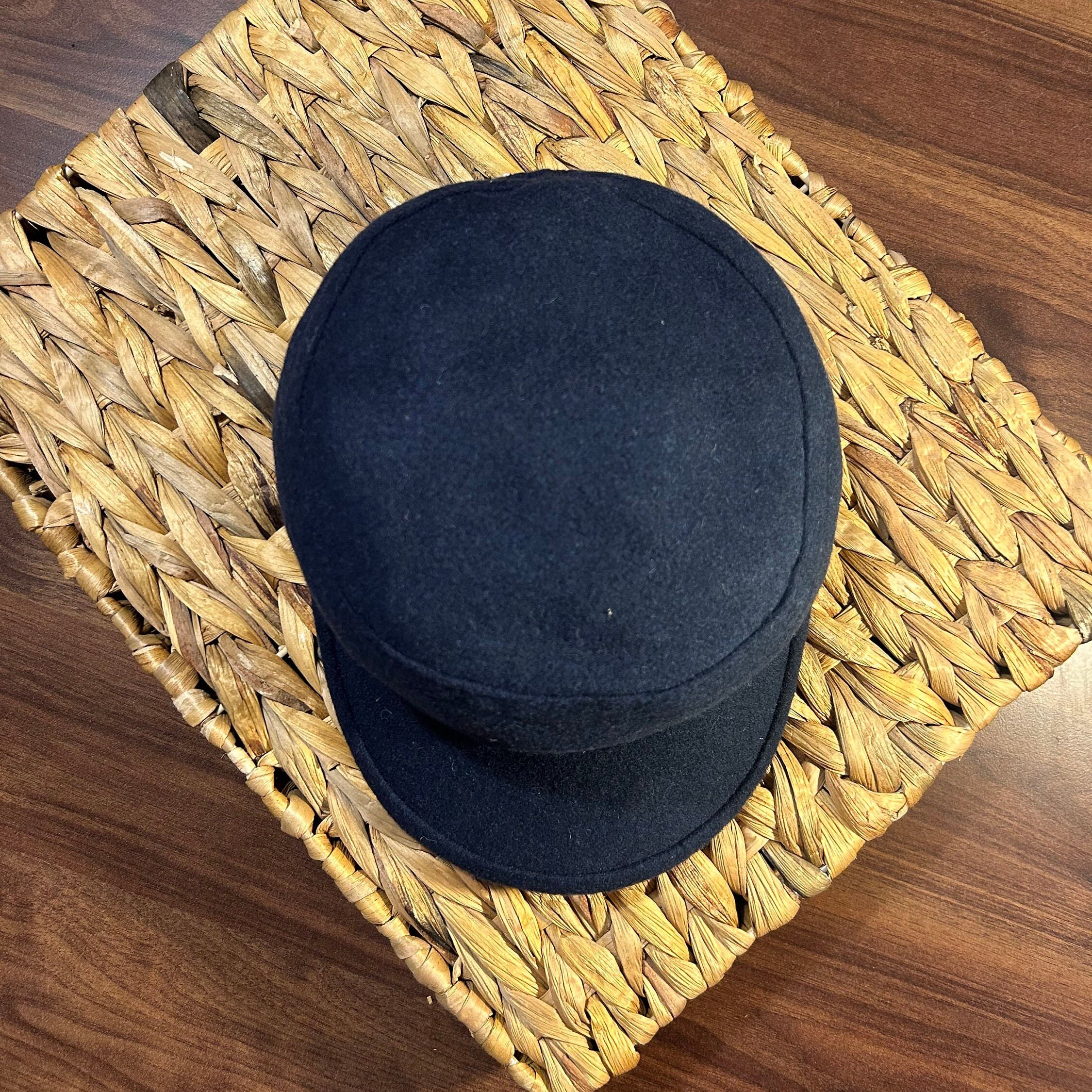 Blue Winter Cadet Cap, Wool Army Style Hat, Blue Military Cap, Castro ...