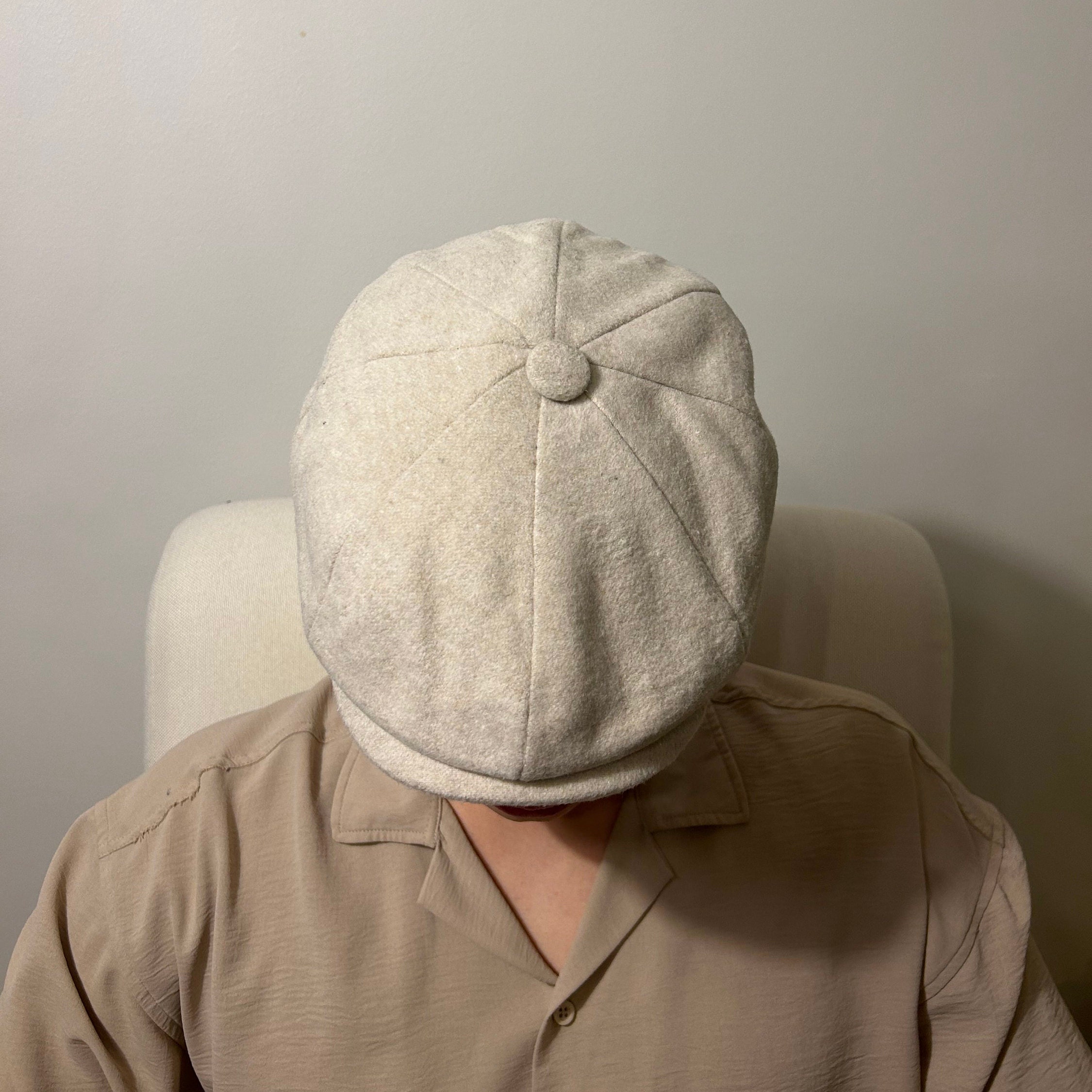 Cream 8 Panels Cap Peaky Blinders Hat Irish Gatsby Wool Cap - Etsy