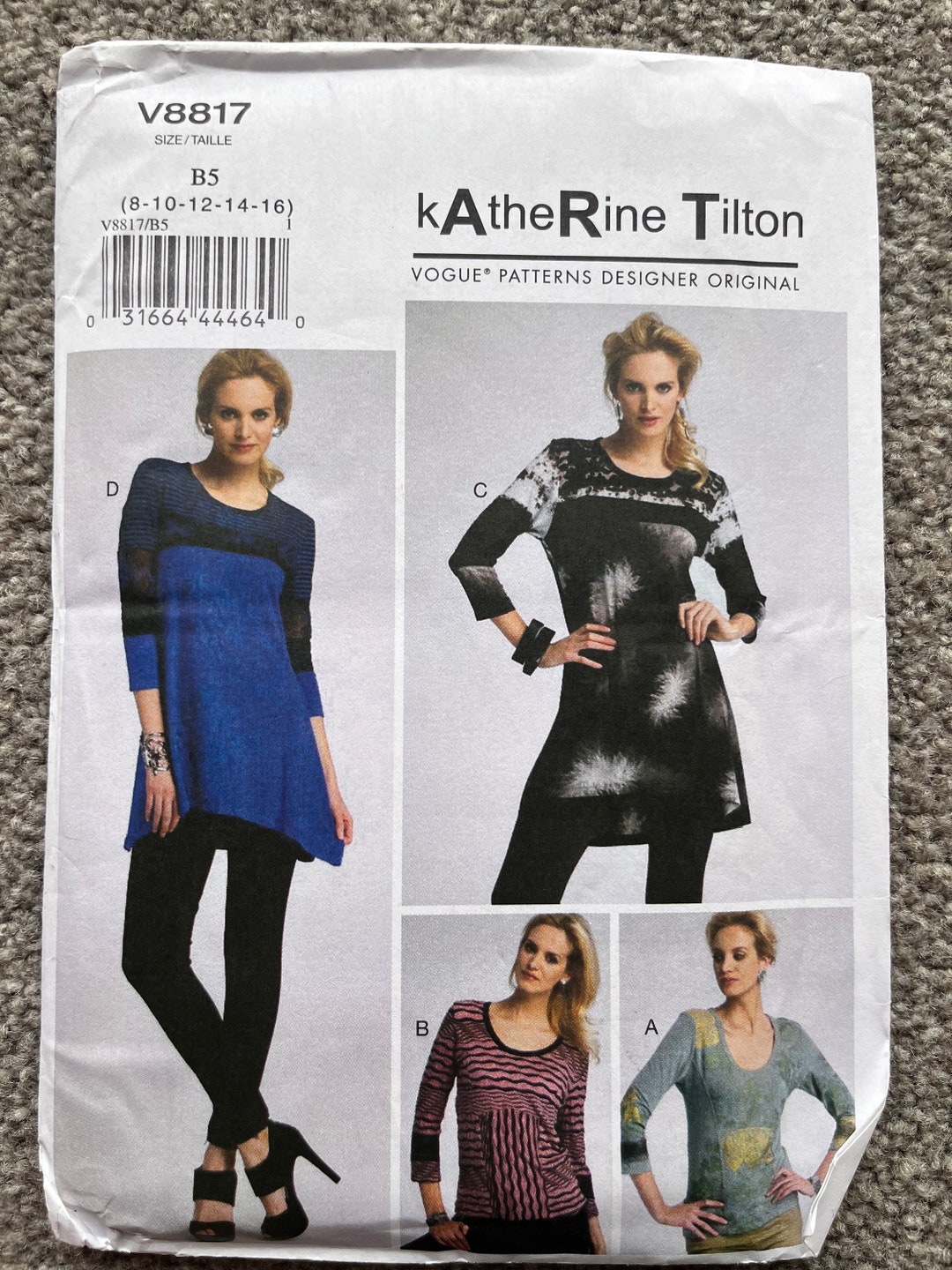 Vogue V8817 Katherine Tilton Designer Misses Top - Etsy