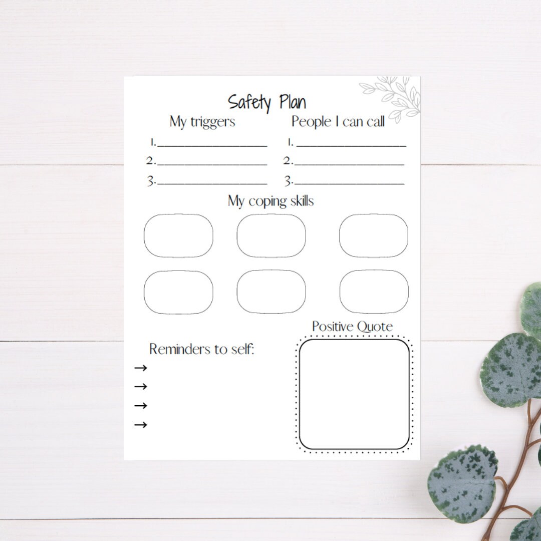 Safety Plan | Digital Download - Etsy