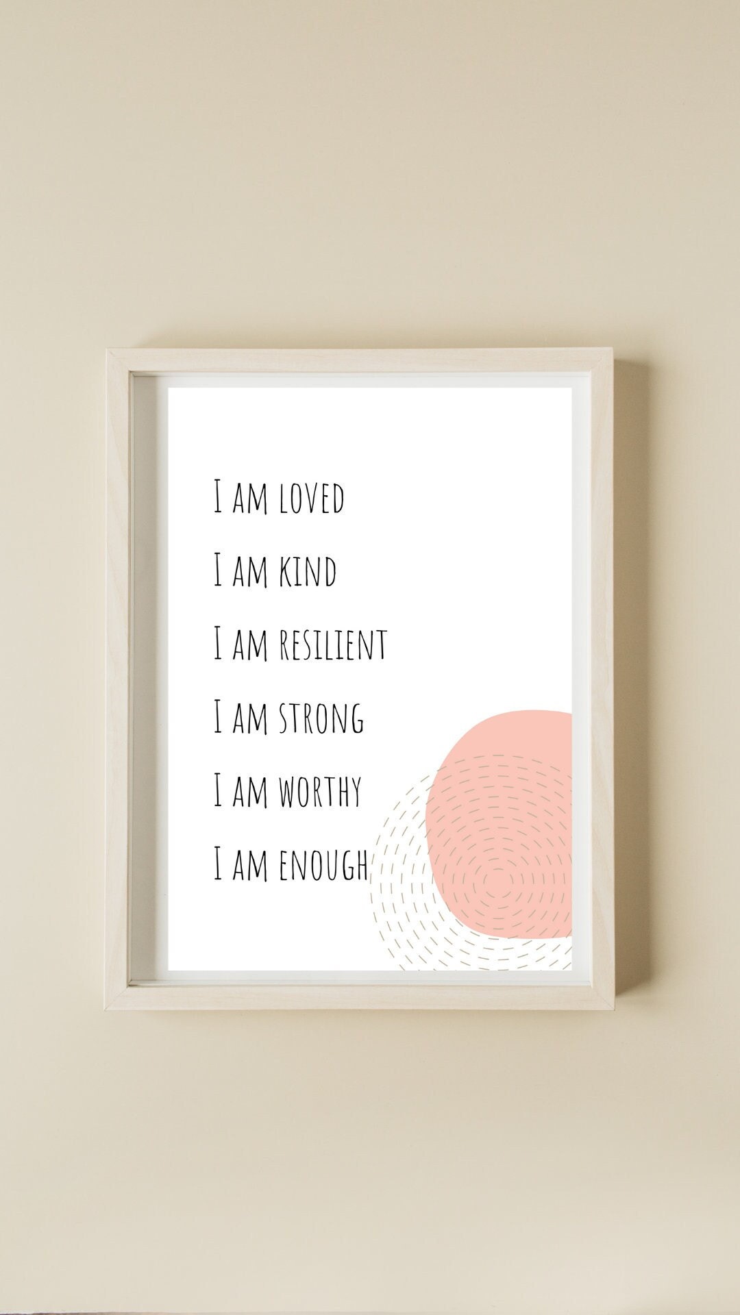 Affirmations Wall Art, Motivational Wall Art, Positive Affirmations - Etsy