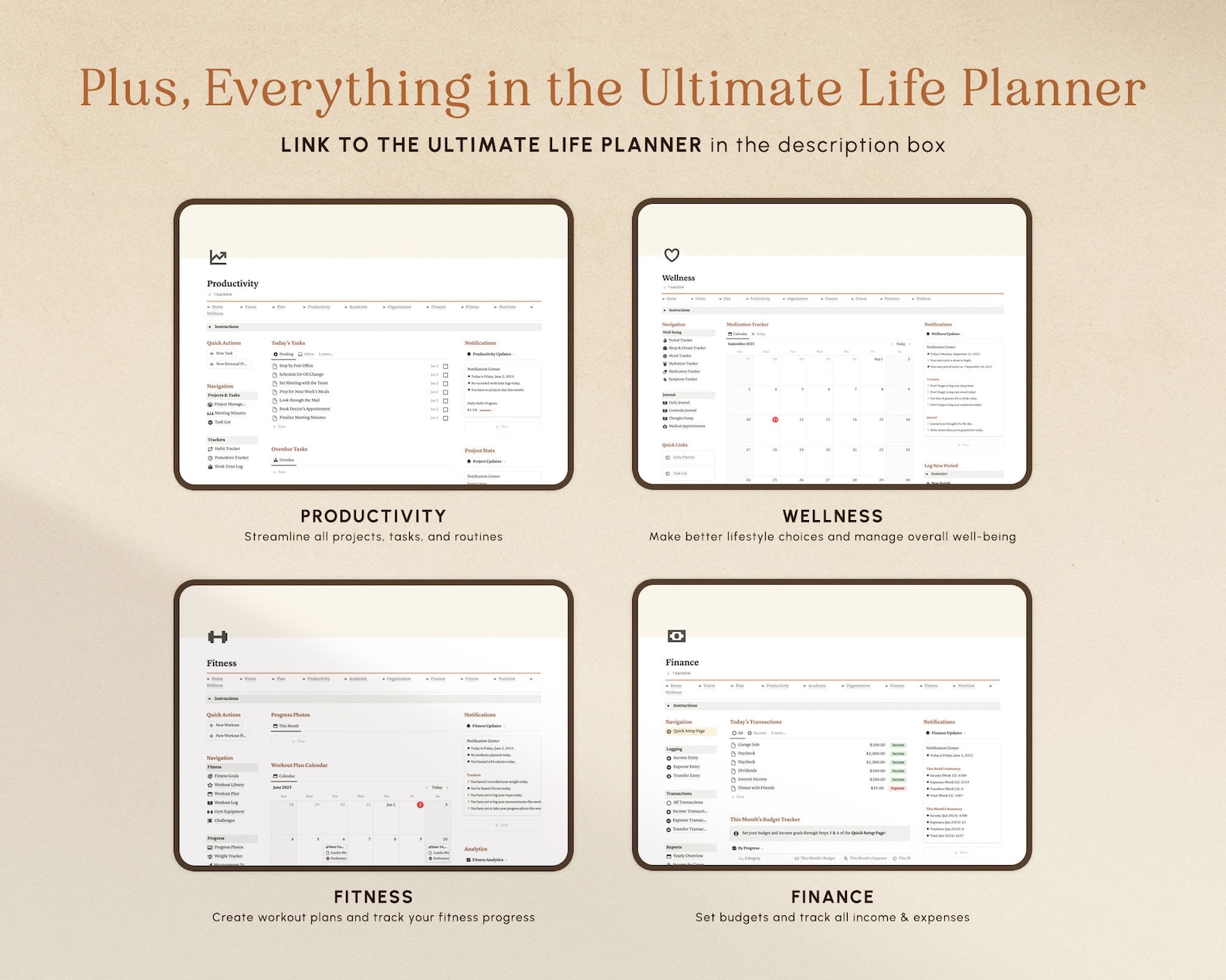Notion Template Student Planner | Academic Planner, School Planner for ...