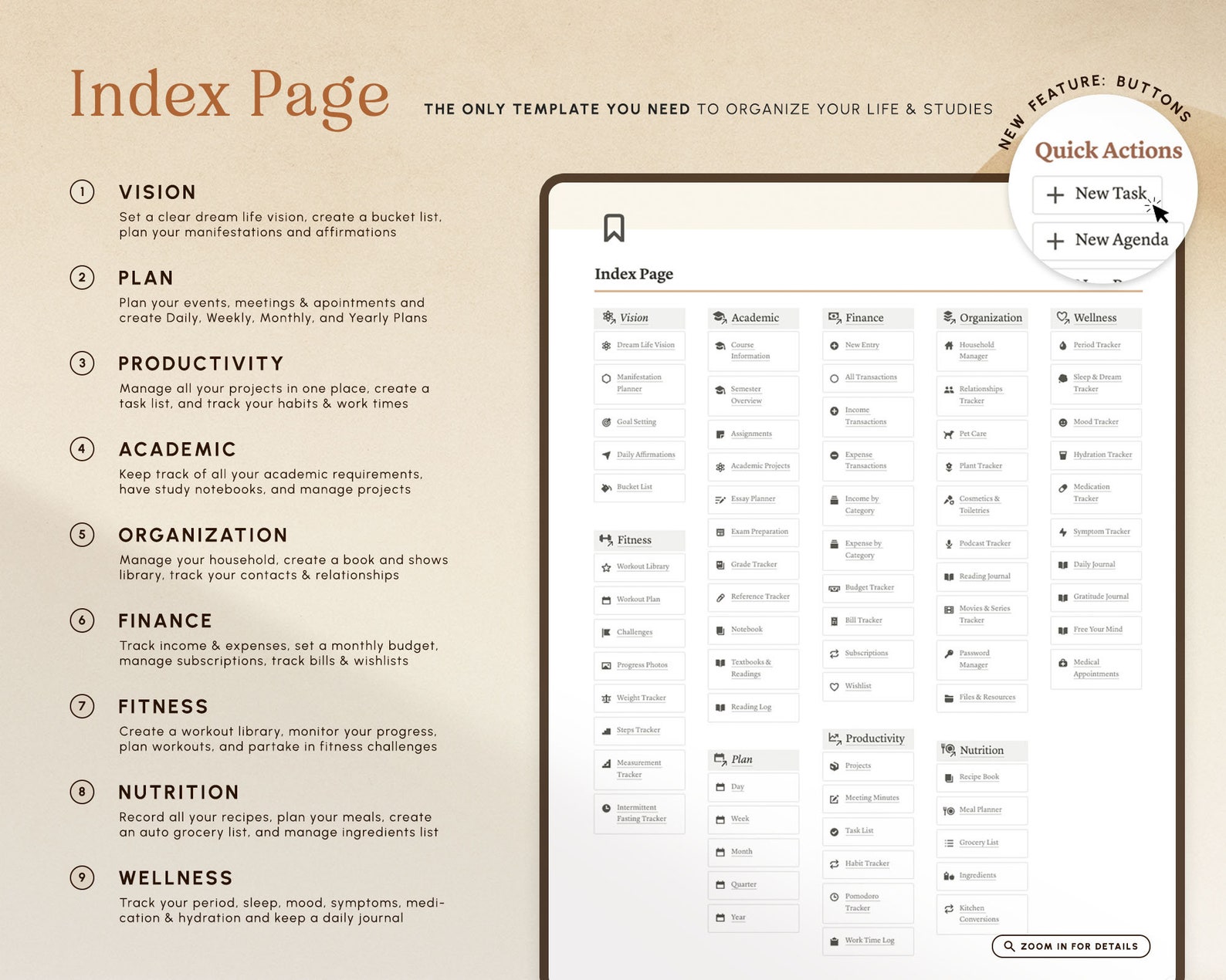 Notion Template Student Planner | Academic Planner, School Planner for ...
