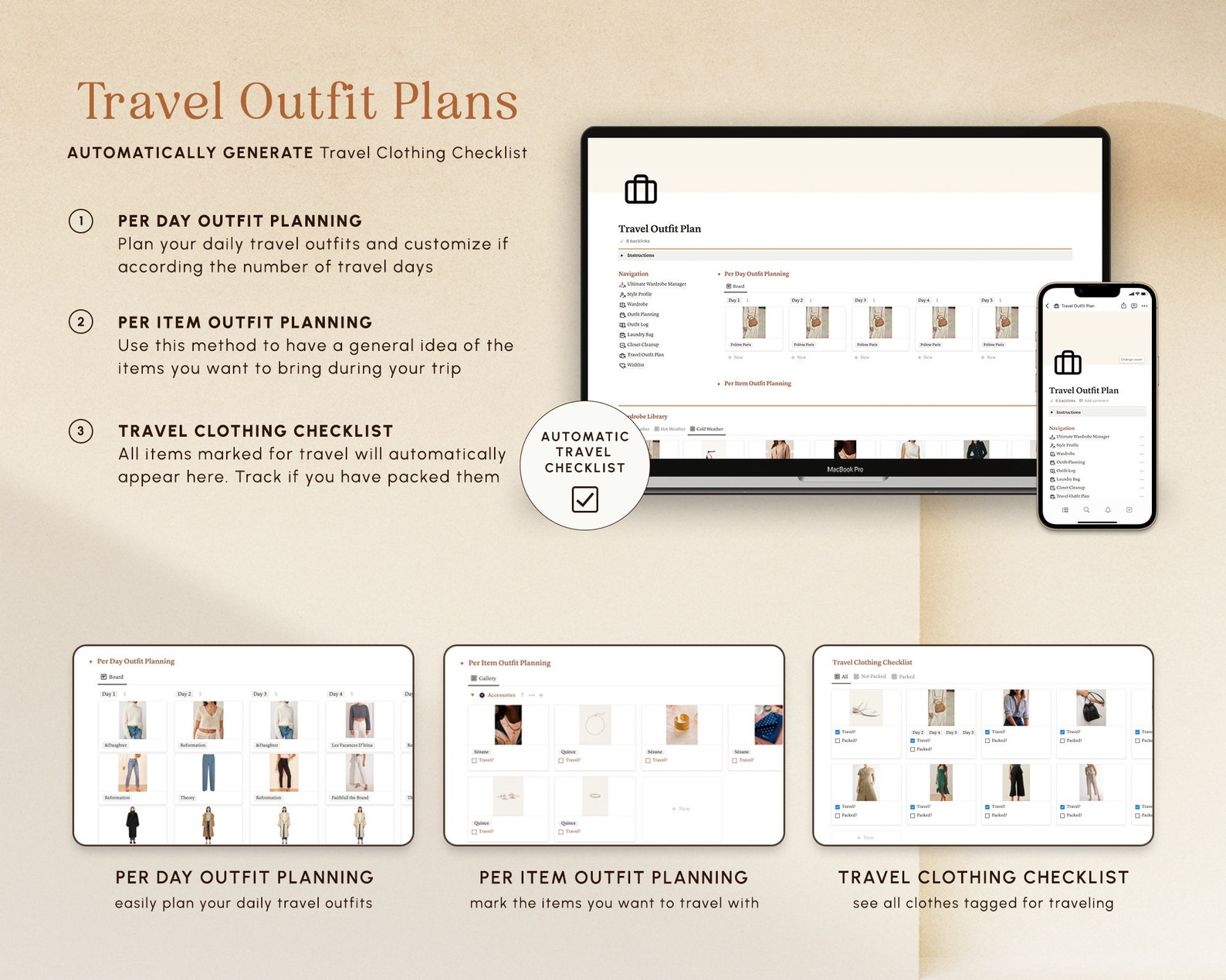 Notion Template Wardrobe Manager Notion Outfit Planner - Etsy