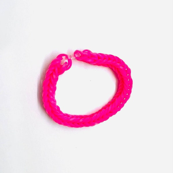Pink Rubber Bracelet - Etsy