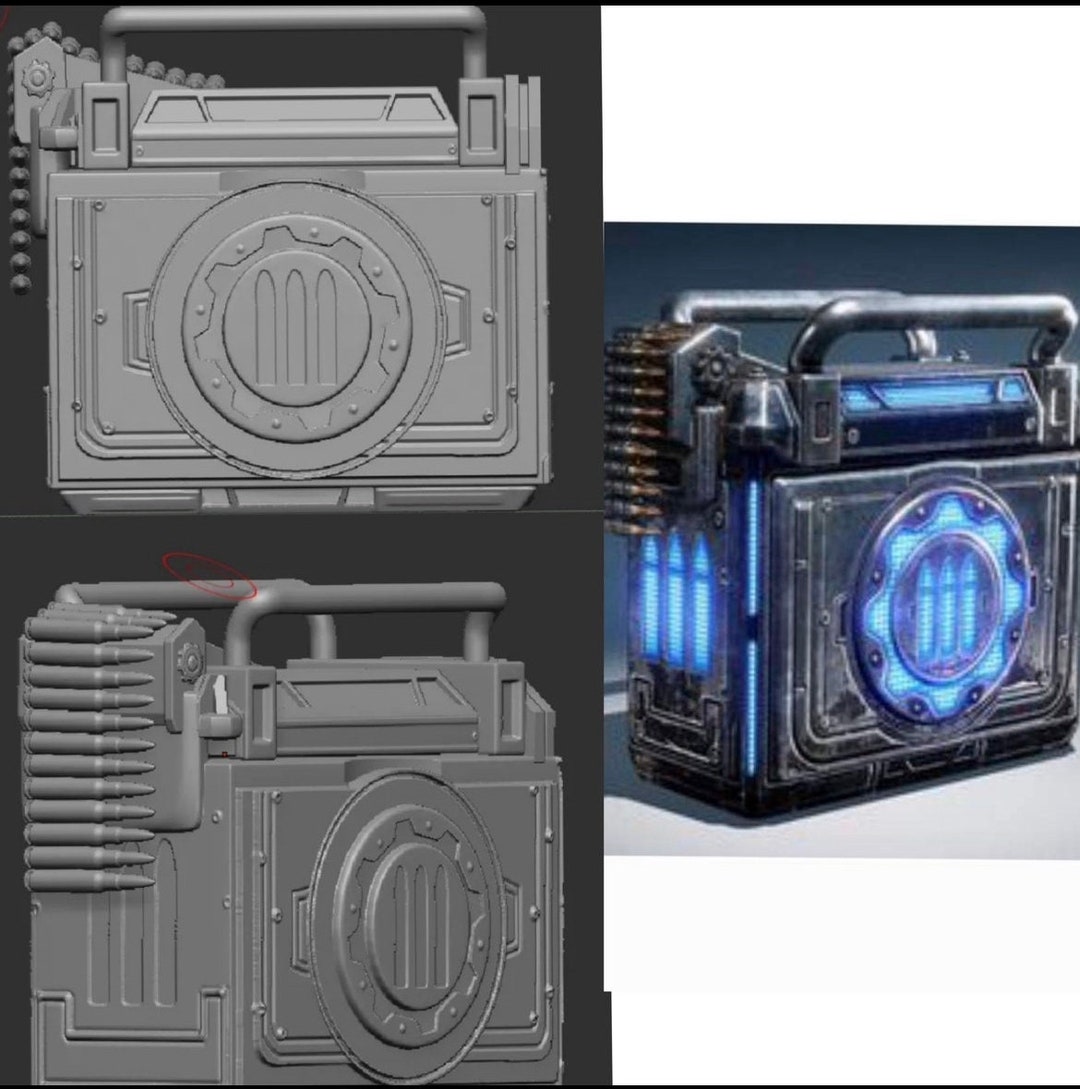 3D Print Model Gears of War Medium Ammo Crate Files, Cosplay Replica ...