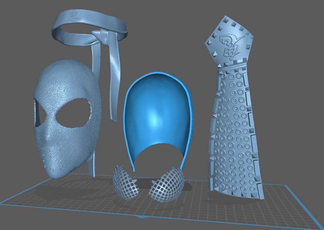 Face Shell Turtle Ninja STL 3D Print Costume Prop - Etsy