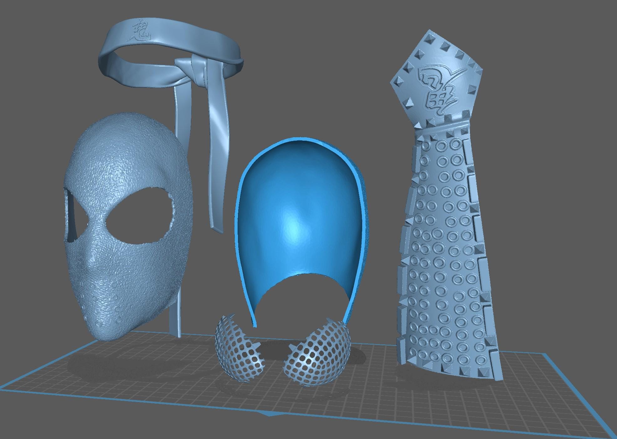 Face Shell Turtle Ninja STL 3D Print Costume Prop - Etsy