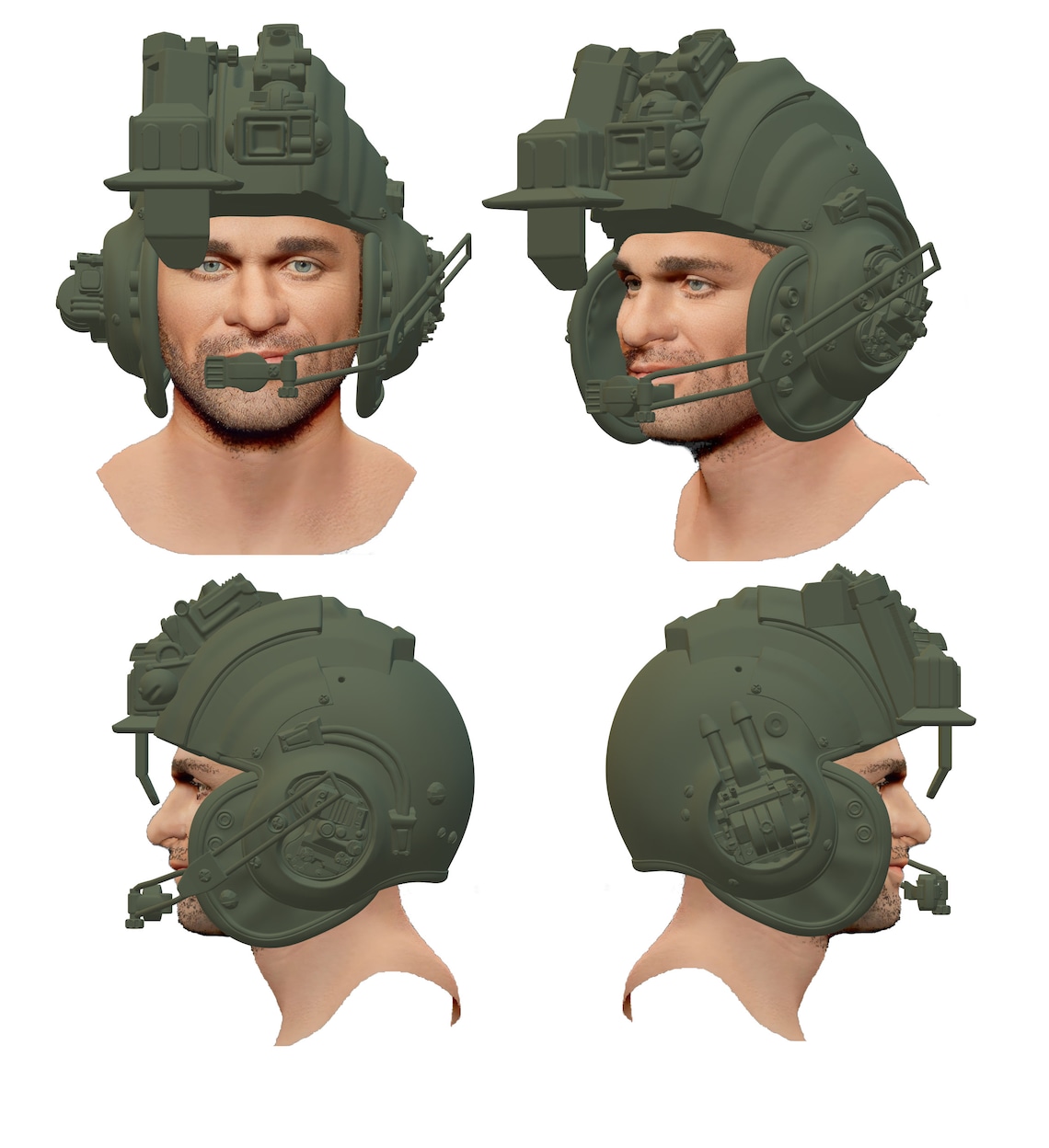 3D Print Model Aliens Colonial Marine Dropship Pilot UD-4 Cheyenne USCM ...