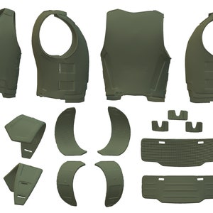 3D Print Model Colonial Marine STL Files Armour Replica Prop Cosplay V2 ...