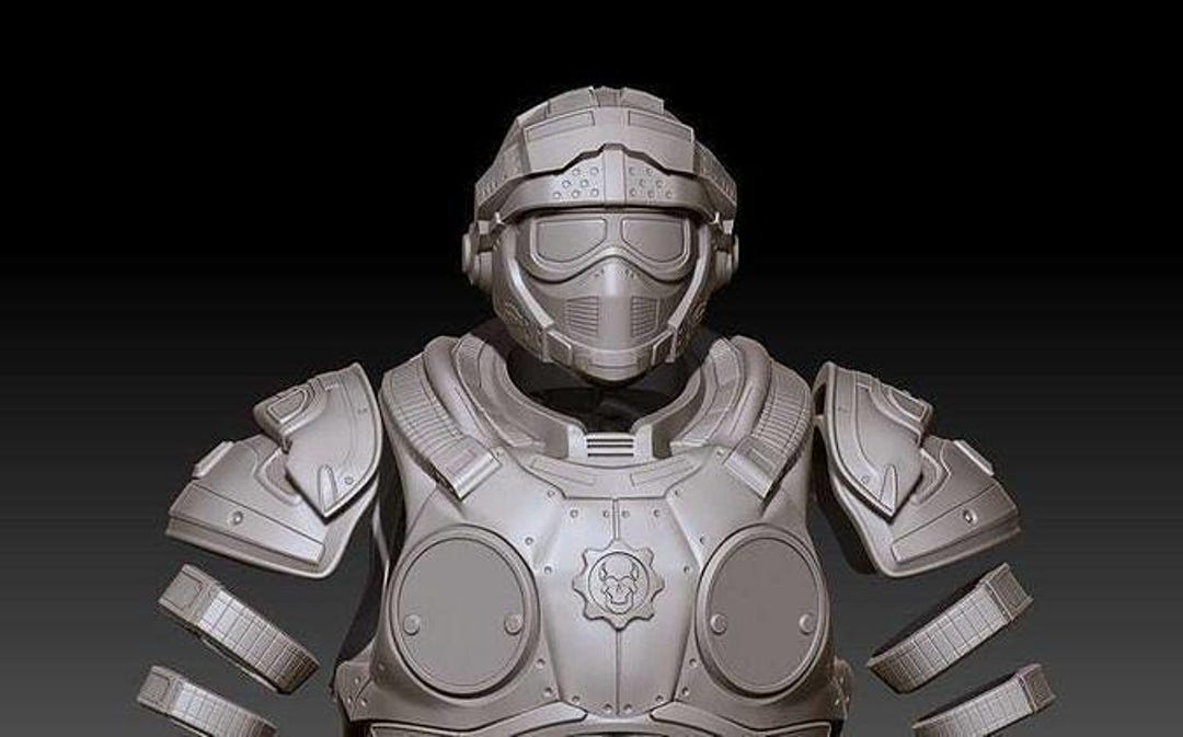 3D Print Model Gears of War Ben Carmine COG Helmet Files, Cosplay ...