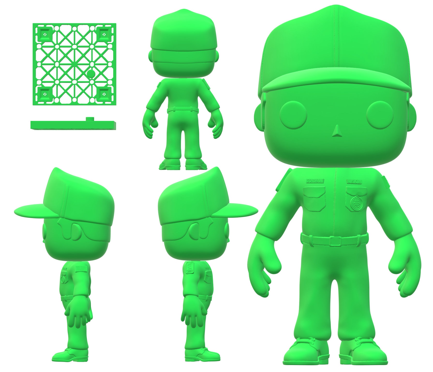 3D Print Model Colonial Marine STL Files 3D Print Funko - Etsy