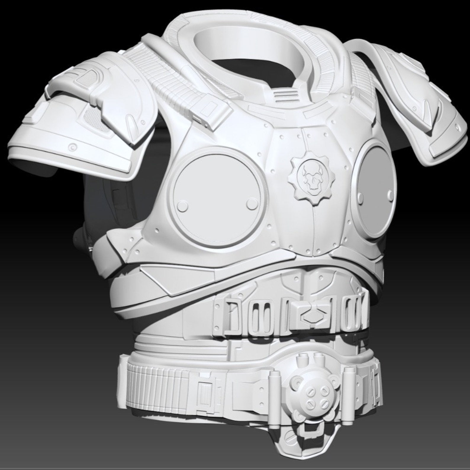 Modelo de impresión 3D Gears of War Damon Baird estilo COG Armor ...