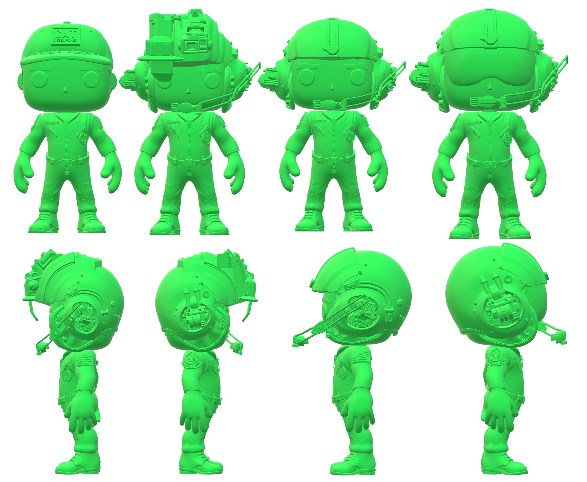 3D Print Models Colonial Marine, STL Files 3D Print Funko Aliens UD-4 ...