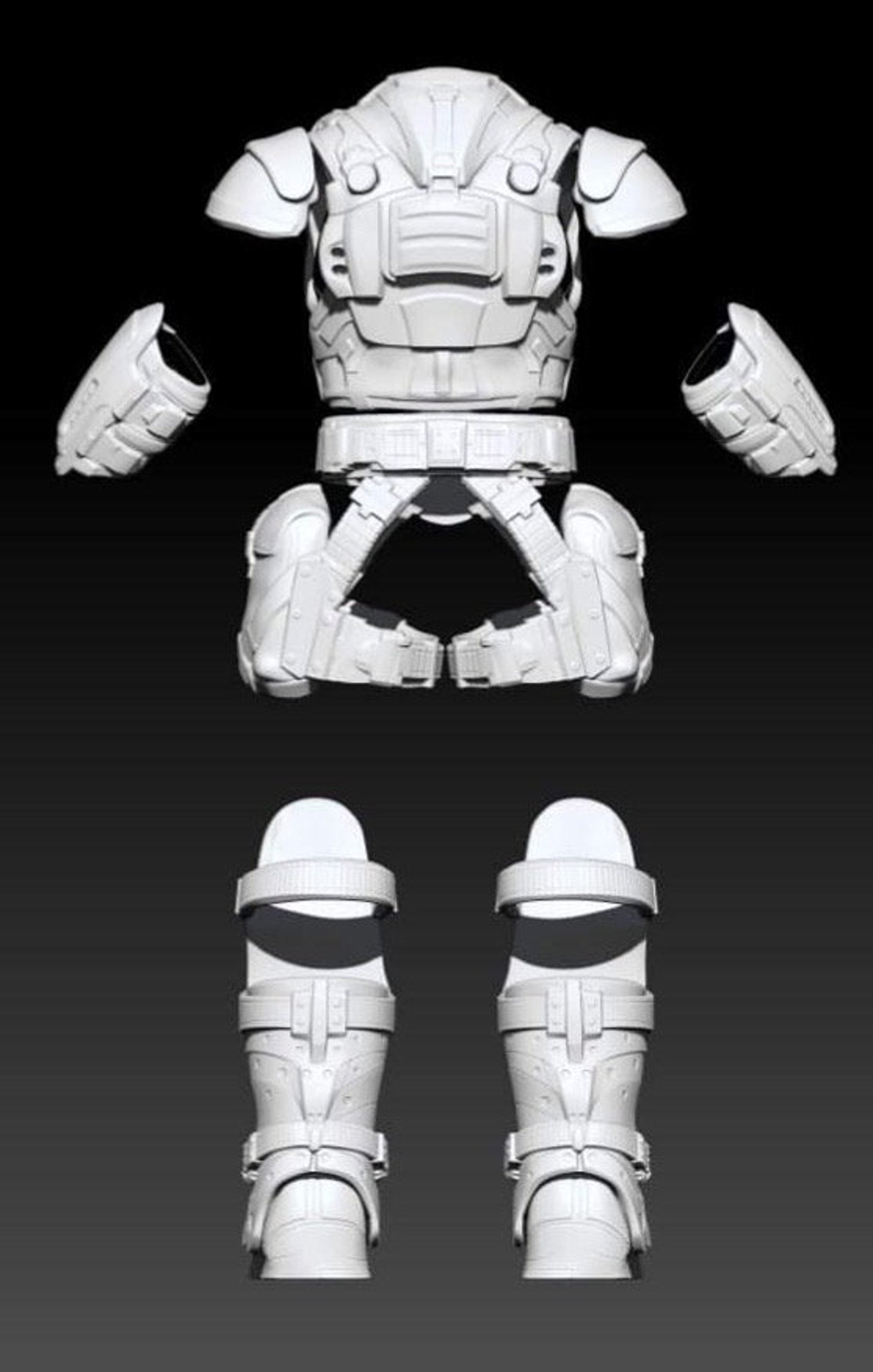 Modelo de impresión 3D Gears of War Dom Santiago estilo COG Armor ...