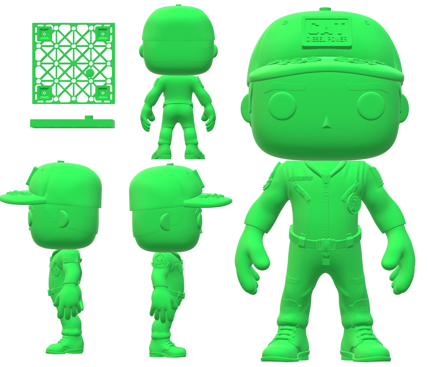 3D Print Model Colonial Marine, STL Files 3D Print Funko Aliens ...