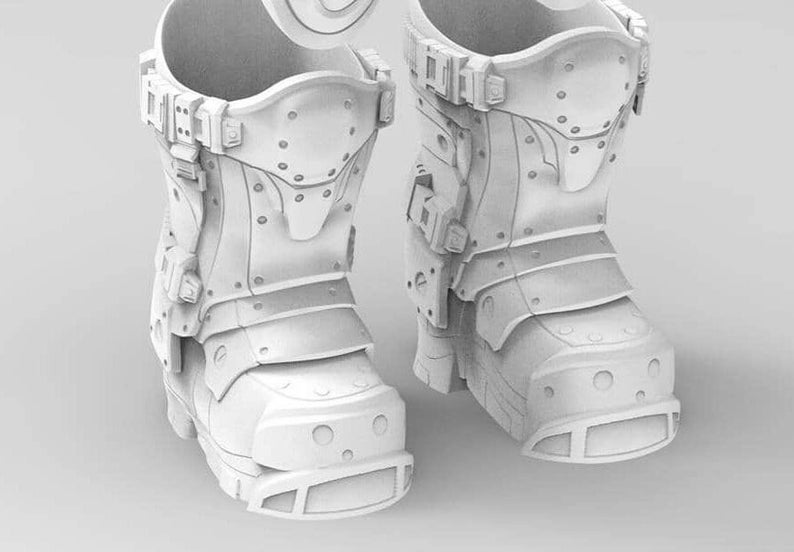 3D Print Model Gears of War COG Boots B Style Files, Cosplay Replica ...