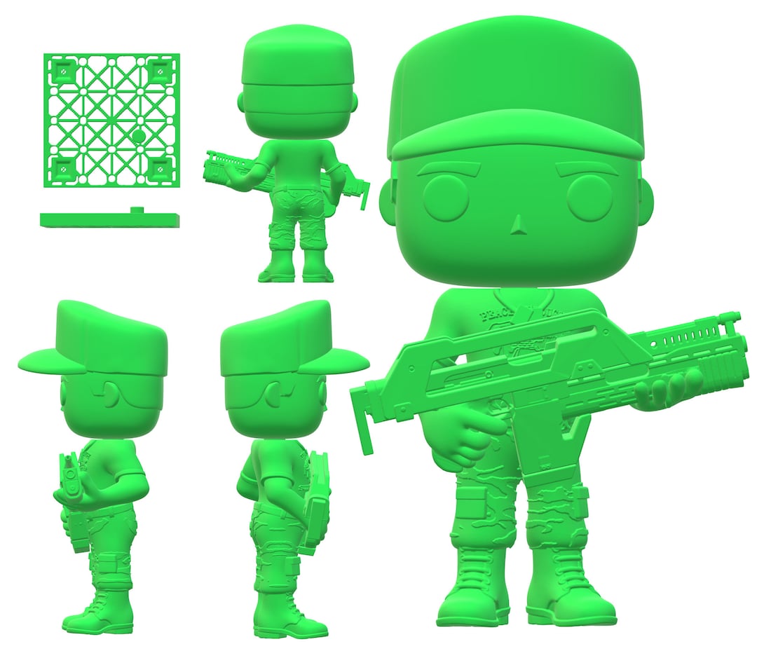 3D Print Model Colonial Marine, STL Files 3D Print Funko Aliens ...