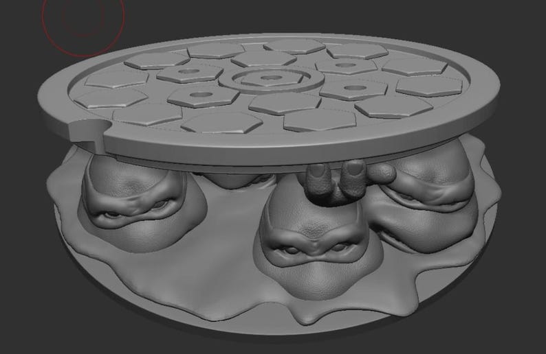 Ninja Leo Mikey Donny Raph Manhole Cover STL 3D Print Files Prop - Etsy