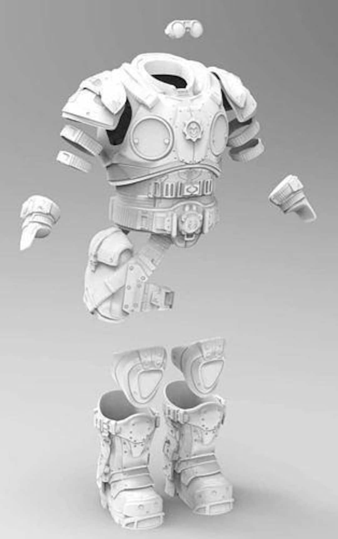 3D Print Model Gears of War Anthony, Ben Carmine Damon Baird Style COG ...