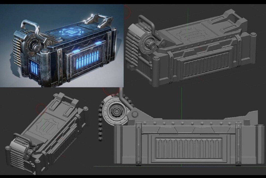 3D Print Model Gears of War Large Ammo Crate Files, Cosplay Replica STL ...