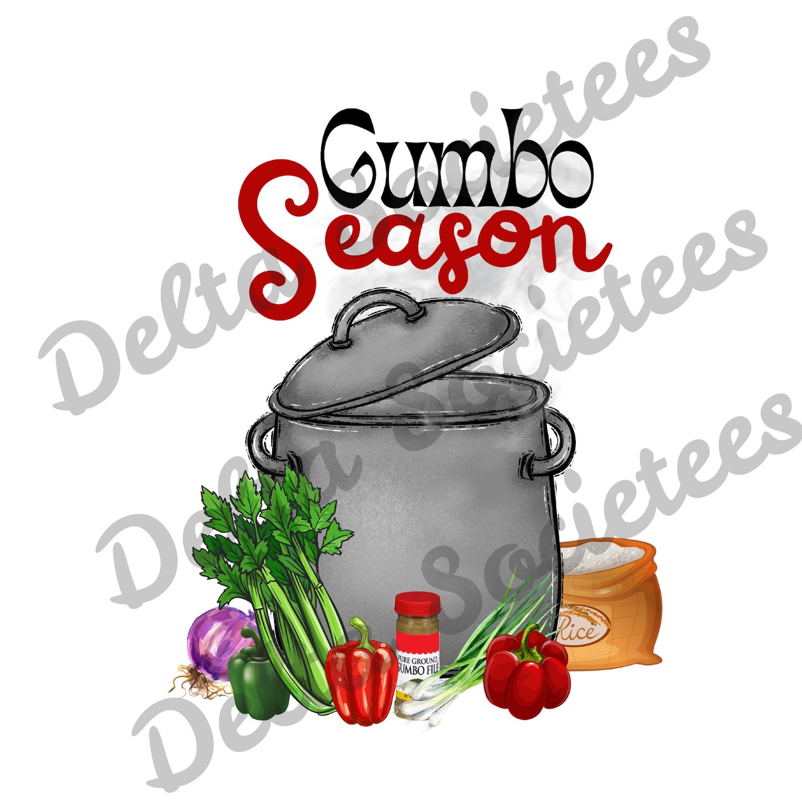 Gumbo PNG, Gumbo Season Png, Digital Art, Sublimation Design, Digital ...