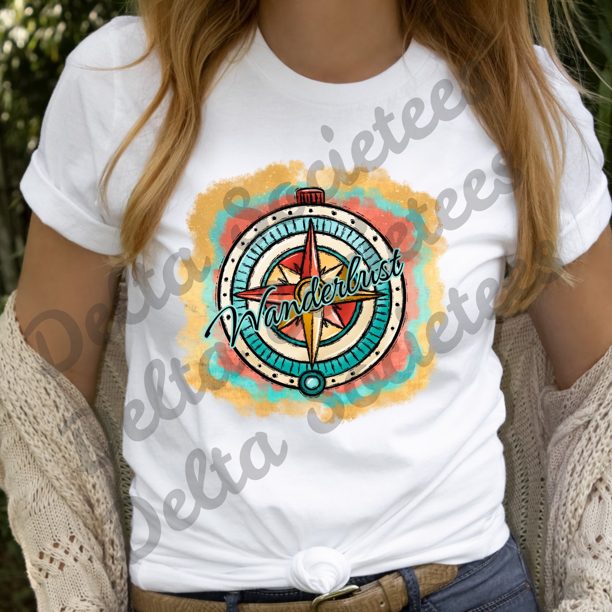 Wanderlust PNG, Compass PNG, Camping PNG, Flower, Digital Art ...