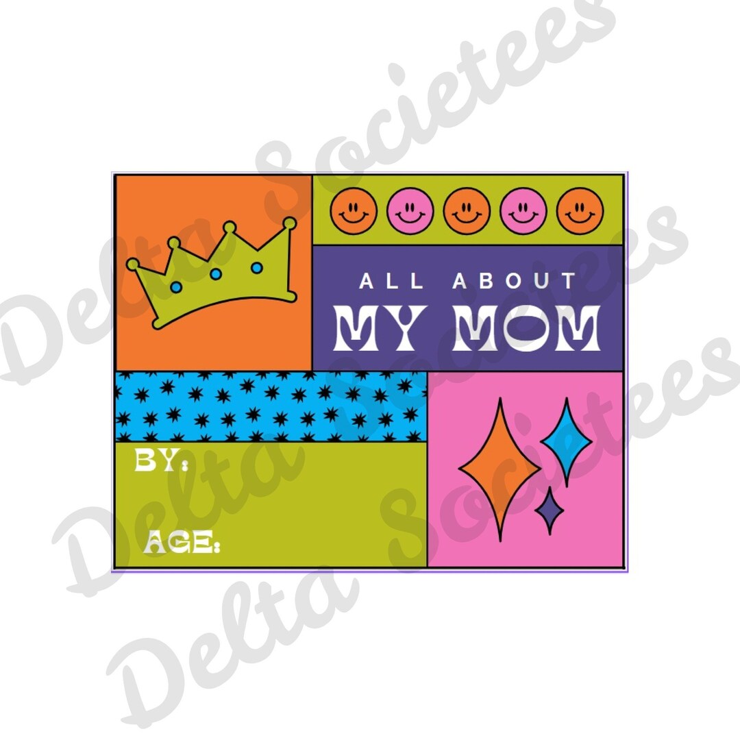 Mother's Day Booklet, Mother's Day Card, Mother's Day PDF, Digital ...