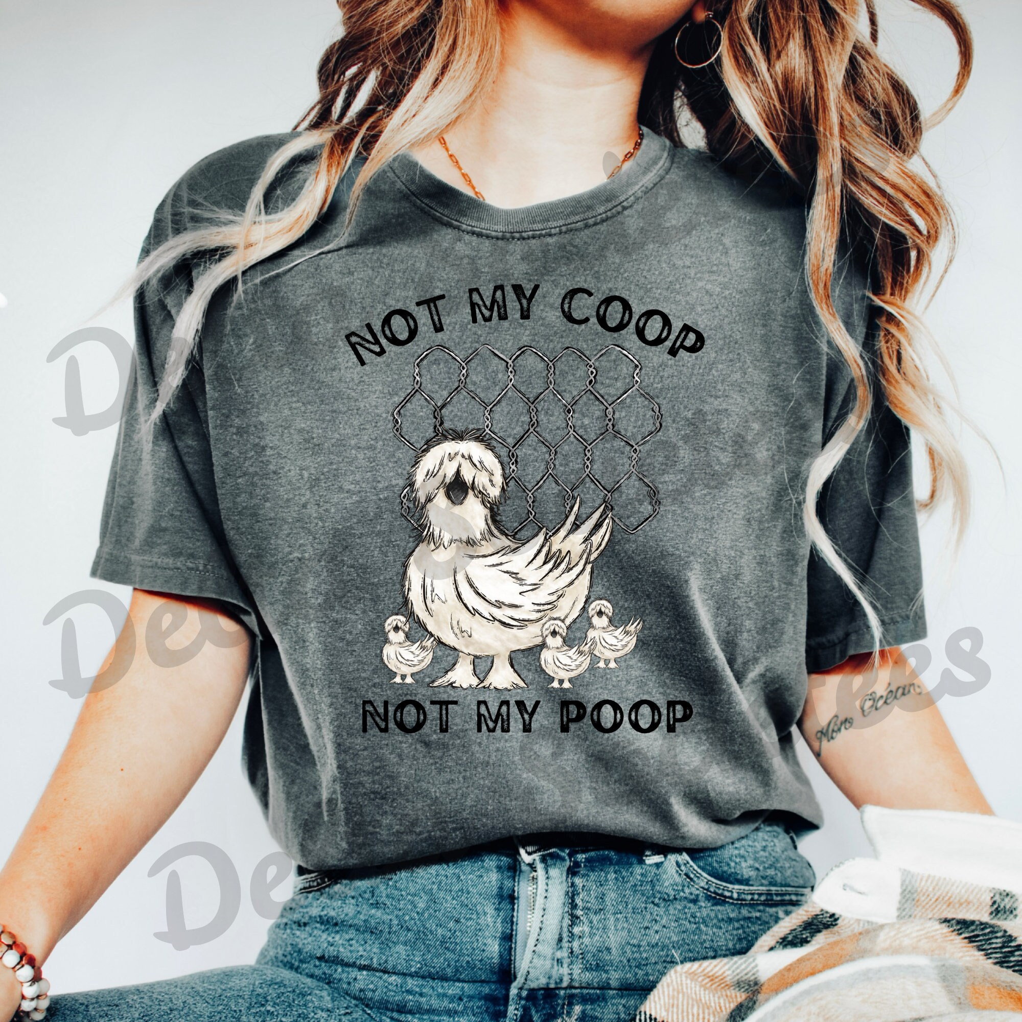 Not My Coop Not My Poop PNG, Chicken PNG, Egg Png, Digital Art ...