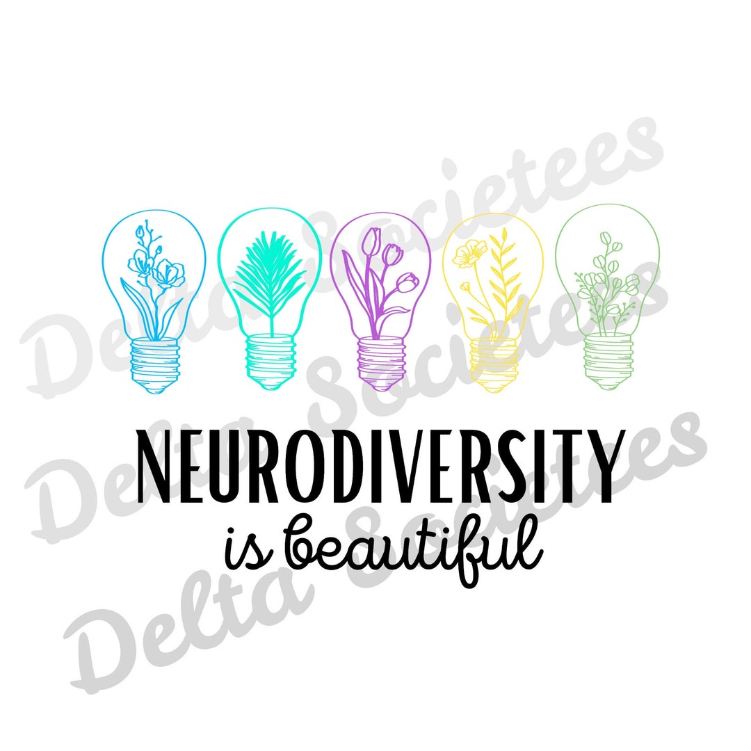 Neurodiversity is Beautiful, Autism Awareness Png, Autism Mom, Autism ...