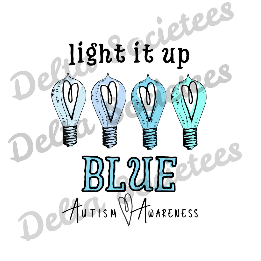Light It up Blue Png, Autism Awareness Png, Autism Mom, Autism, Autism ...