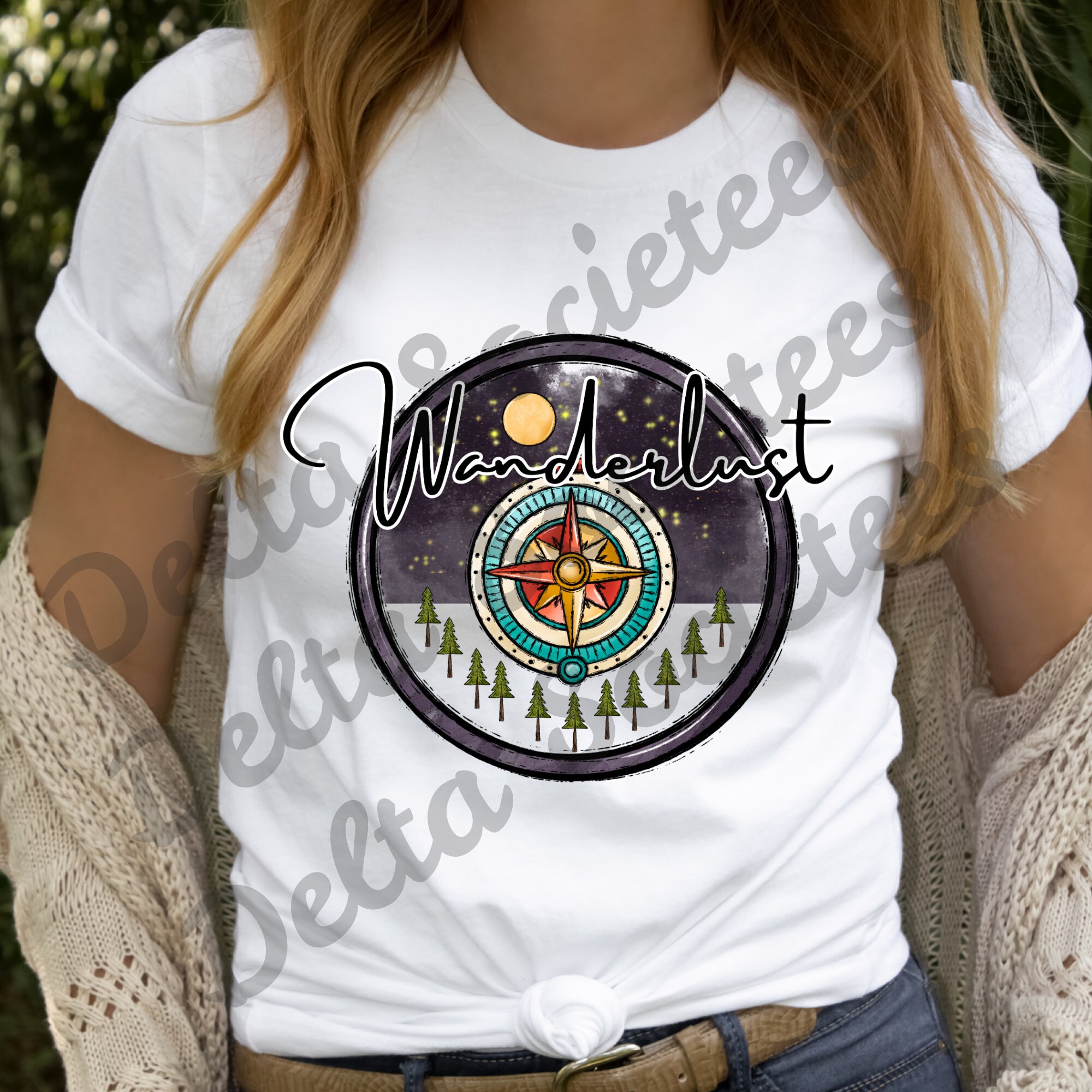 Wanderlust PNG, Compass PNG, Camping PNG, Flower, Digital Art ...