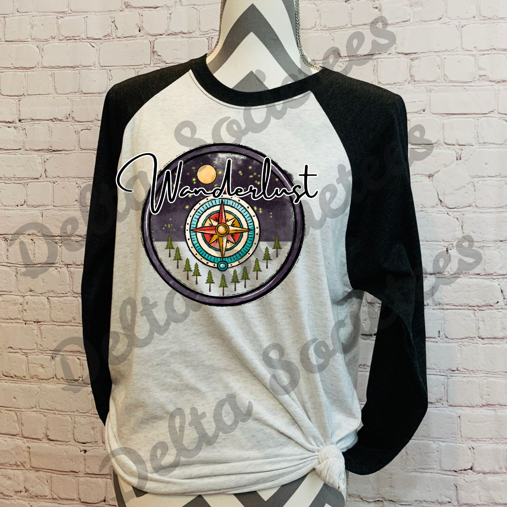 Wanderlust PNG, Compass PNG, Camping PNG, Flower, Digital Art ...