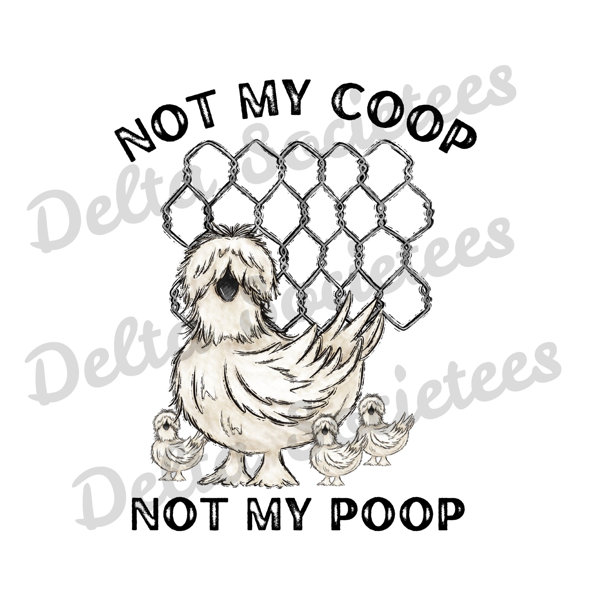 Not My Coop Not My Poop PNG, Chicken PNG, Egg Png, Digital Art ...