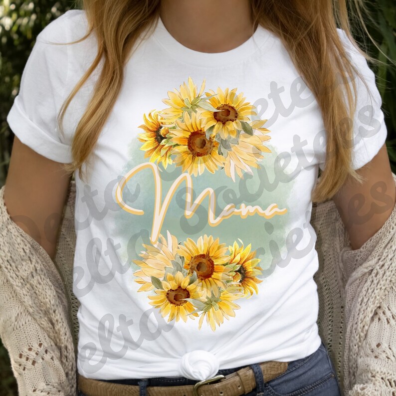 Mama PNG, Sunflower PNG, Mother's Day PNG, Digital Art, Sublimation ...