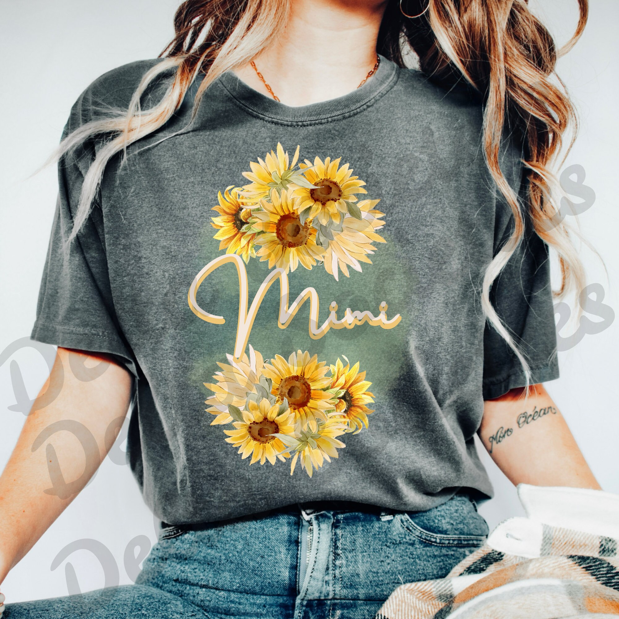 Mimi PNG, Sunflower PNG, Mother's Day PNG, Digital Art, Sublimation ...