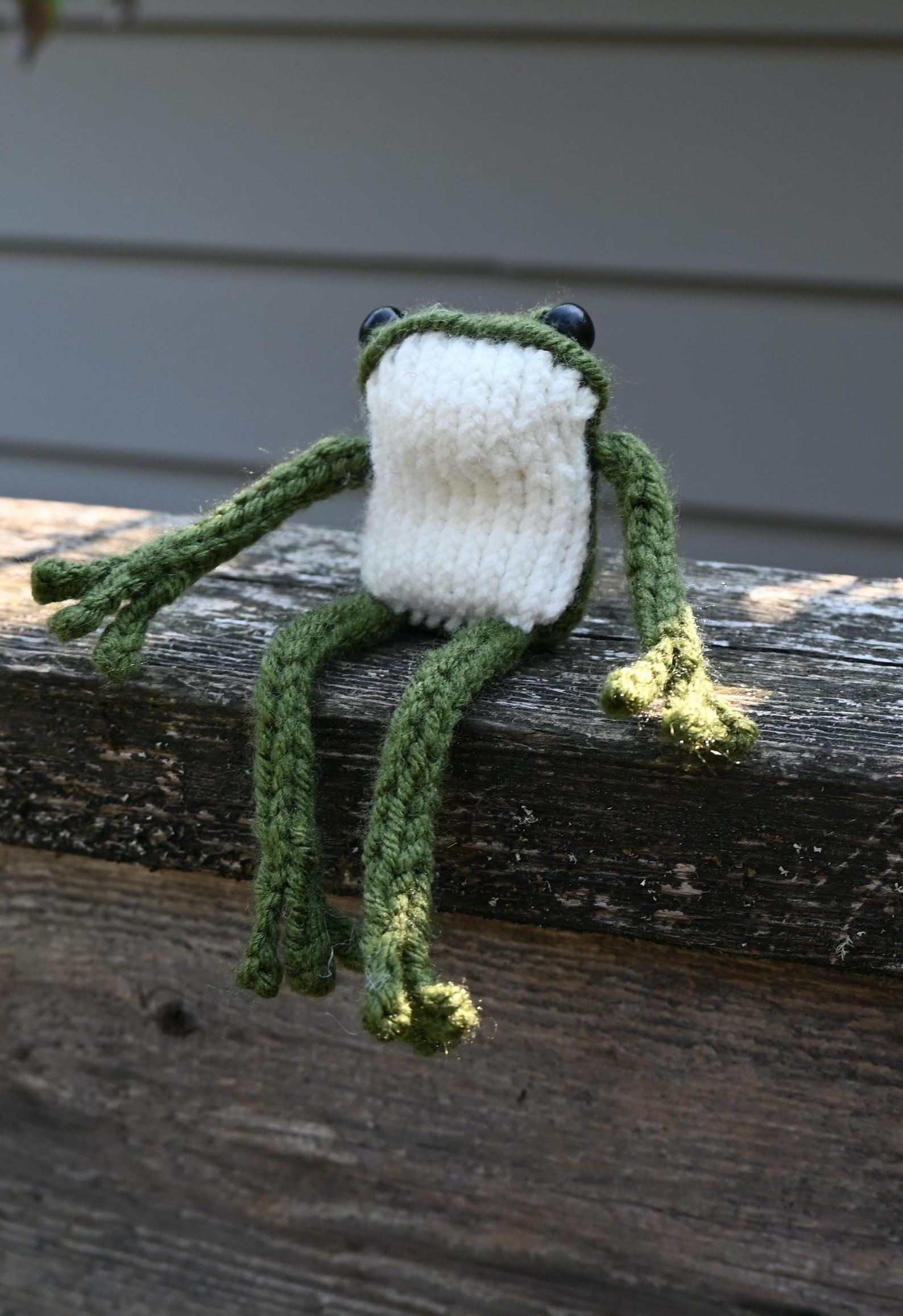 Little Knit Frog Plushie Pattern | Stuffed Animal | Toy Knitting ...