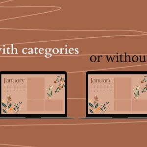 Desktop Organizer Wallpaper With 2023 Monthly Calendar - Etsy